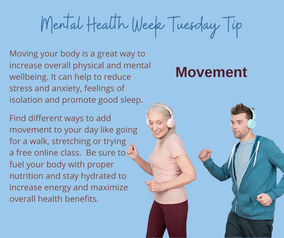 Mental Health Week: Movement – Strong Healthy Individuals Navigating ...